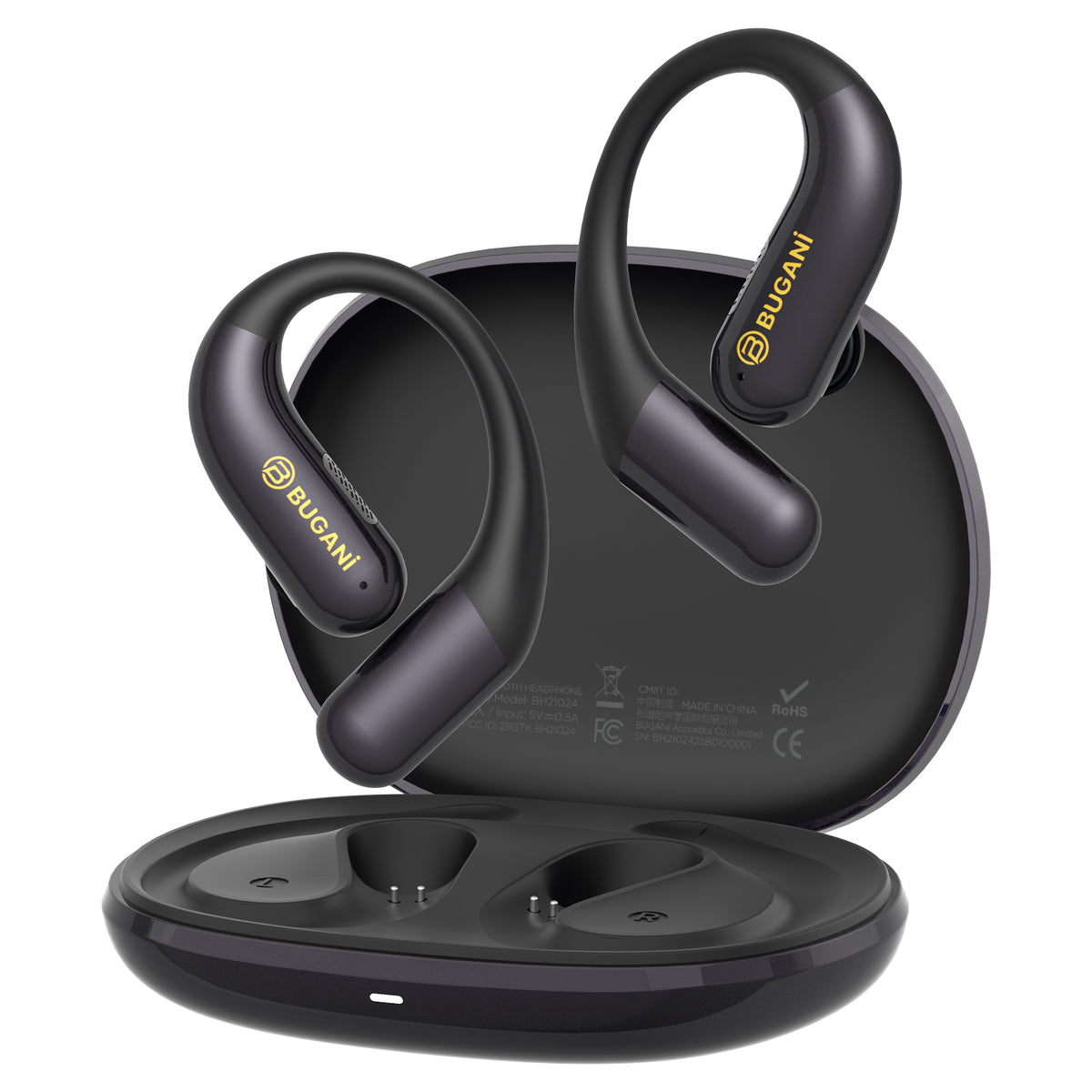 BUGANi Free B16 Open-Ear Wireless Earbuds with IPX6 Water Resistance ...