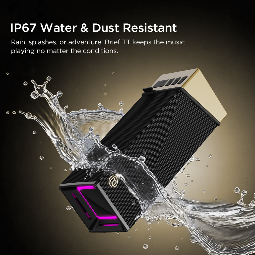 BUGANi Brief TT Portable Bluetooth Speaker with RGB Lighting Effect ...